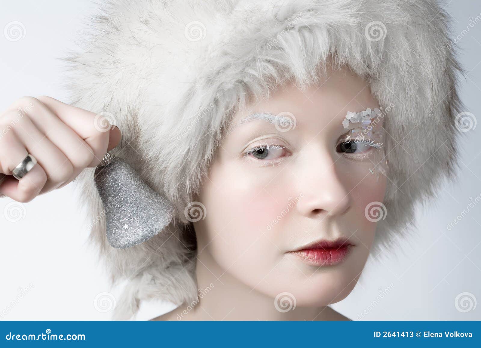 Ice woman stock image. Image of portrait, cool, girl, humor - 2641413