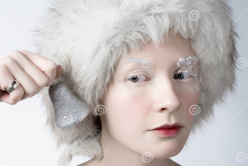 Ice woman stock image. Image of portrait, cool, girl, humor - 2641413