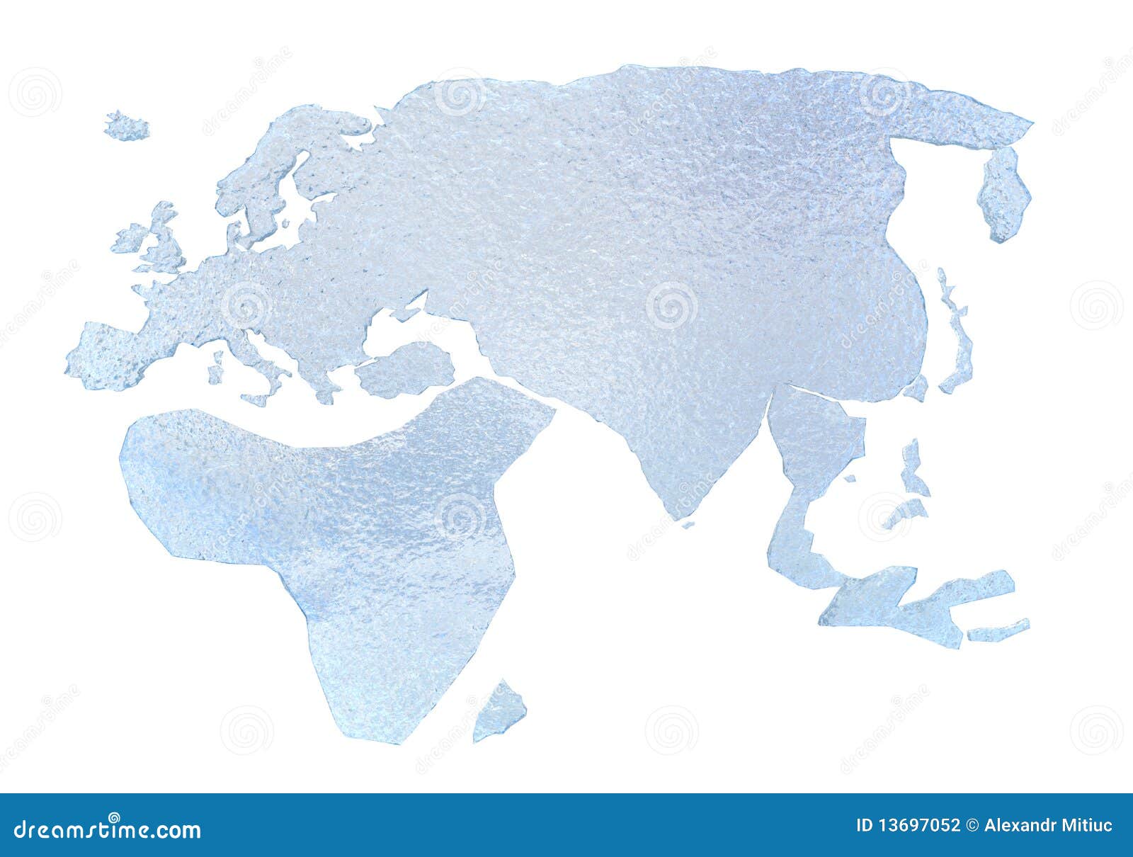 Ice World Map Picture. Image: 13697052