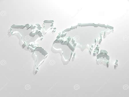 Ice world map stock illustration. Illustration of business - 17122562