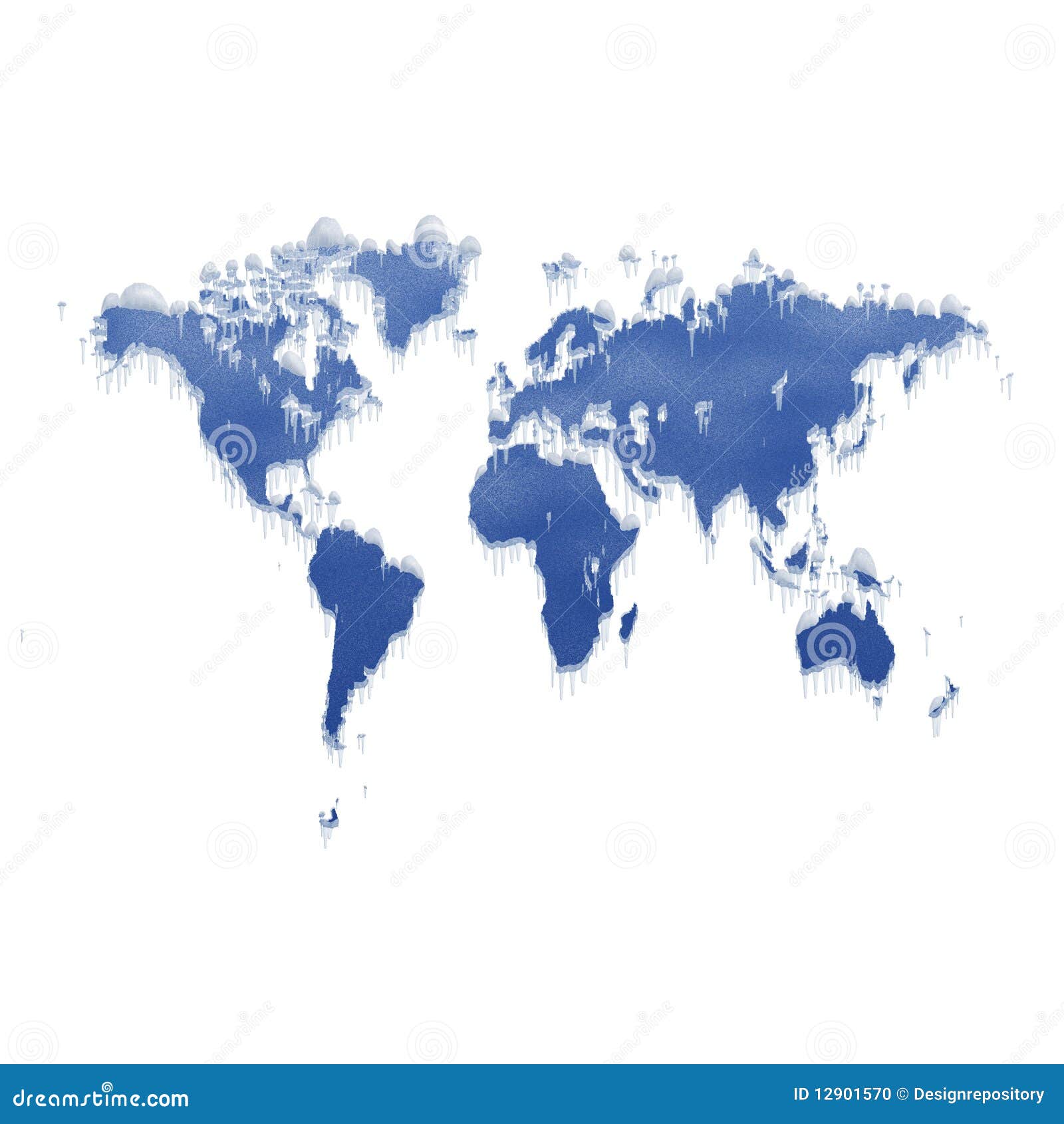 Ice world map melting stock illustration. Illustration of green - 12901570