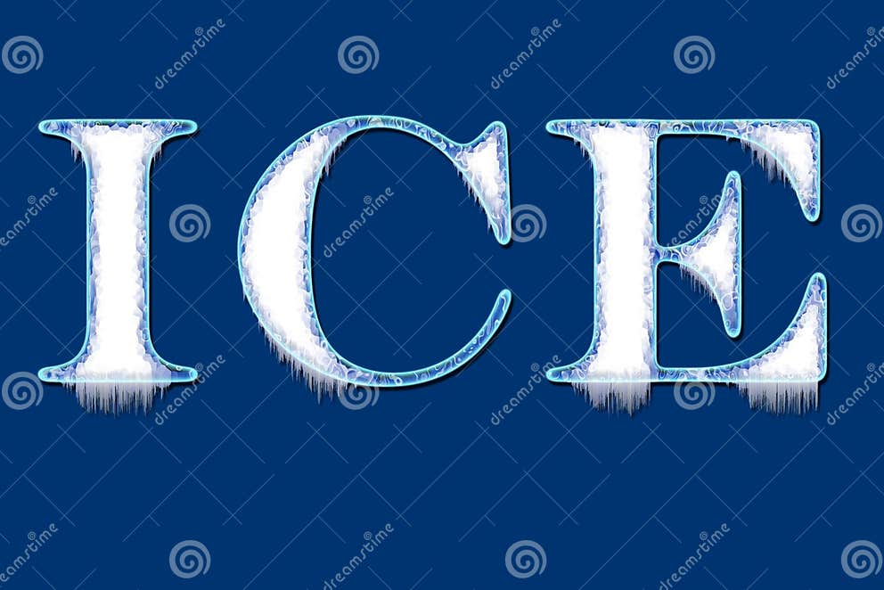 Ice writing stock illustration. Illustration of snow, beautiful - 629611