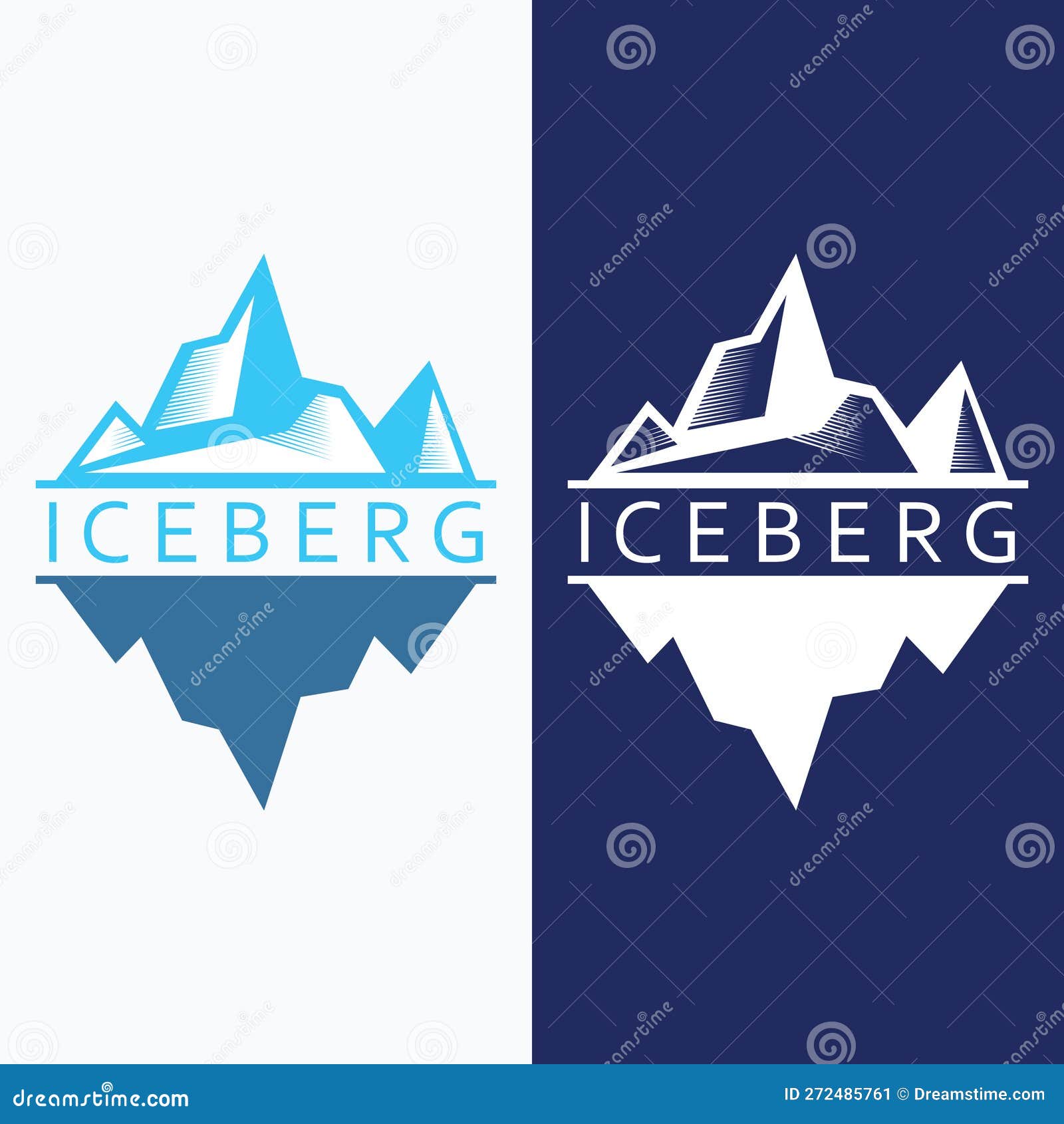Iceberg Abstract Logo Template Stock Vector - Illustration of landscape ...
