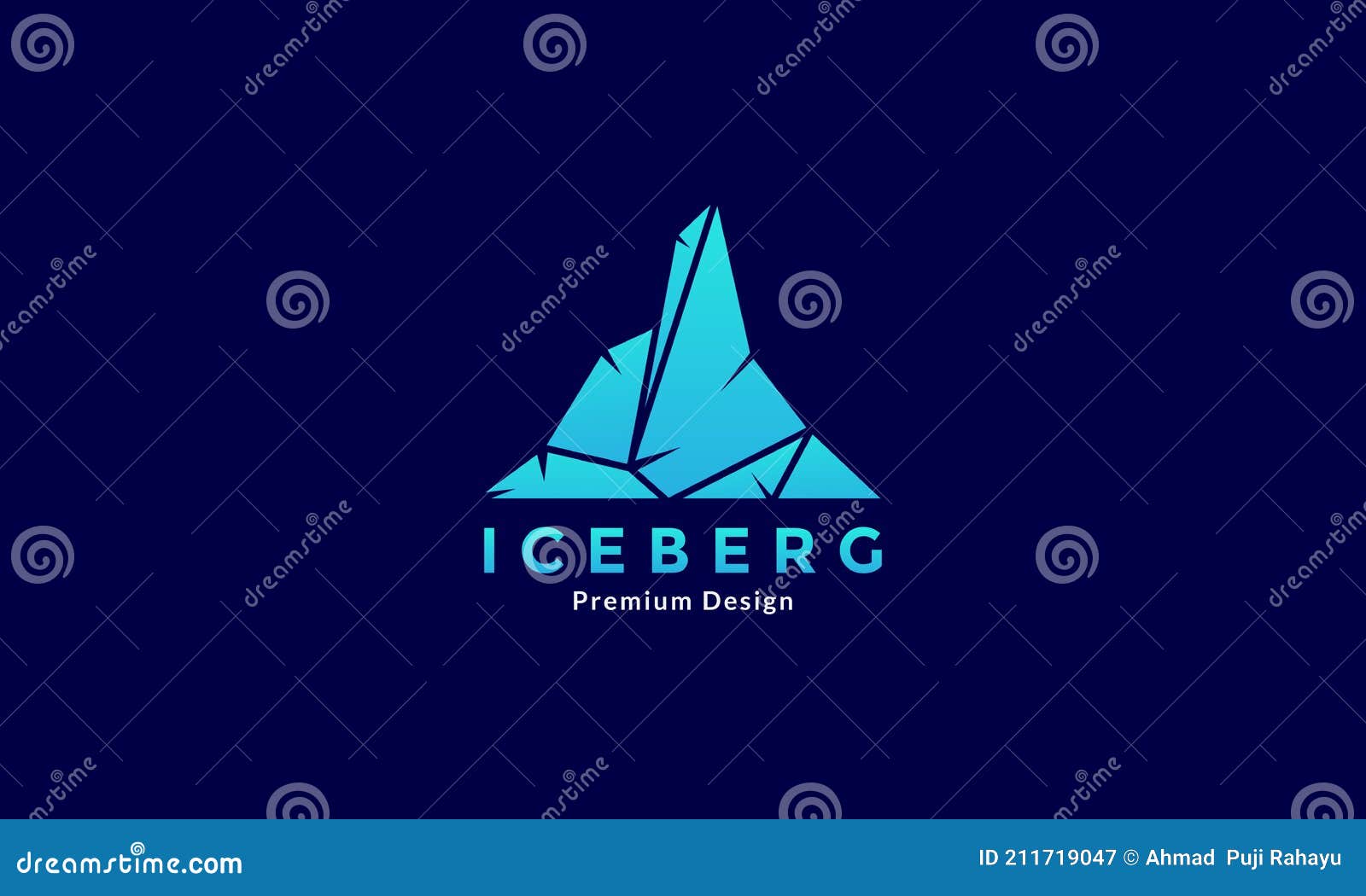 Iceberg Abstract Mountain Logo Design Vector Icon Symbol Graphic ...