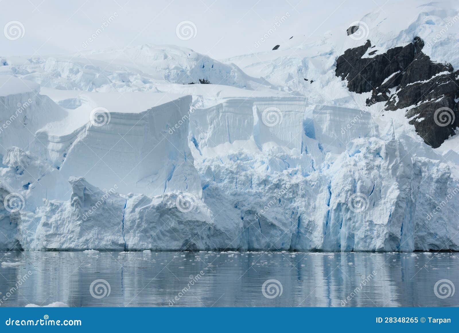 Iceberg Breaks Off from a Glacier. Stock Image - Image of glacial, floe ...