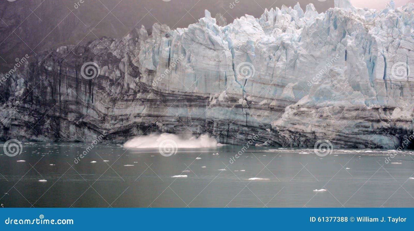 Iceberg Calving stock photo. Image of wave, alaska, ocean - 61377388