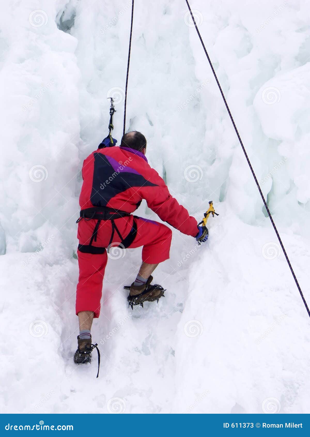 Iceberg climber stock image. Image of frozen, cliff, exploration - 611373
