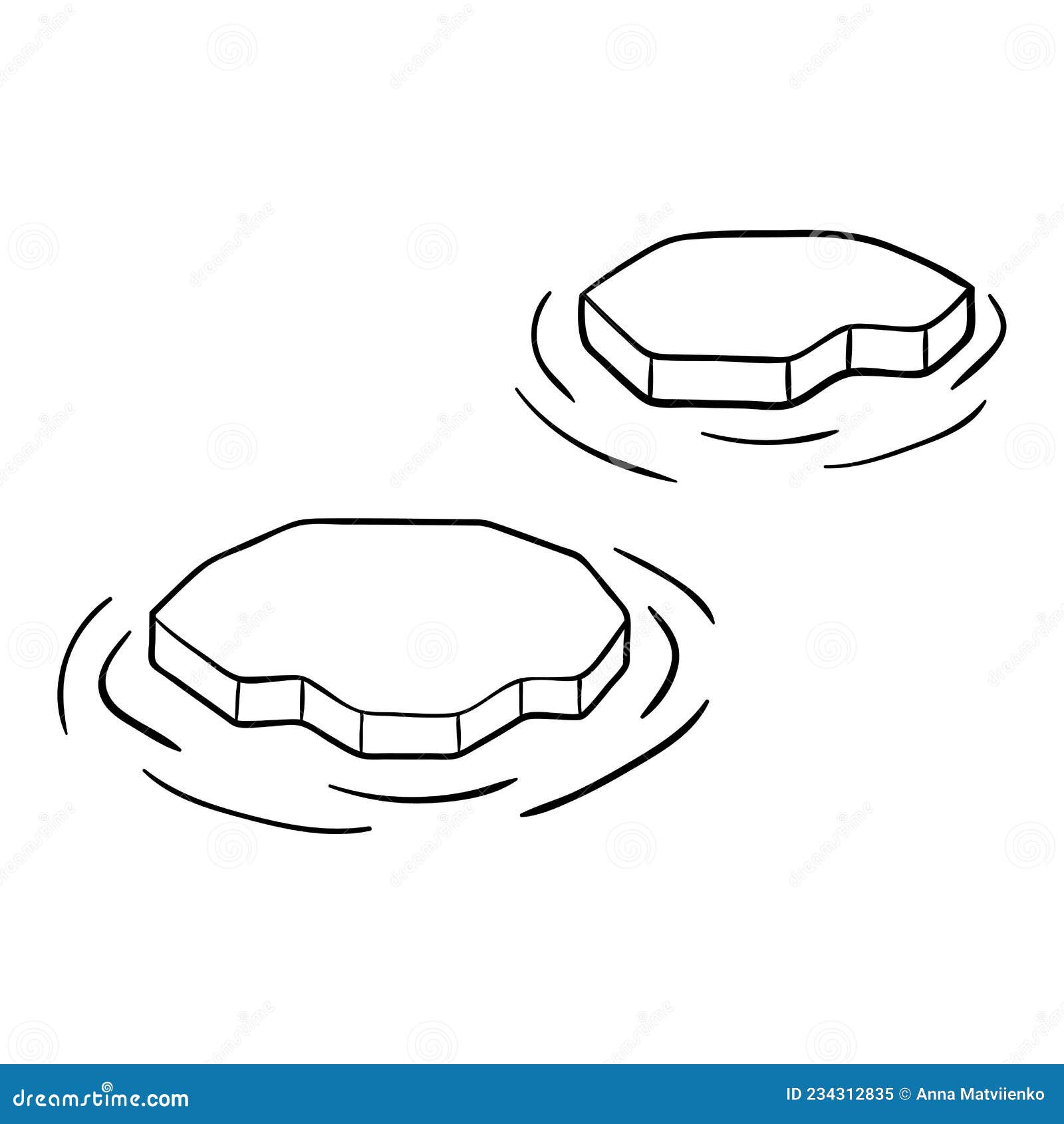 Iceberg Doodle Set of Three Cold Arctic Hand Drawn Winter Illustrations ...