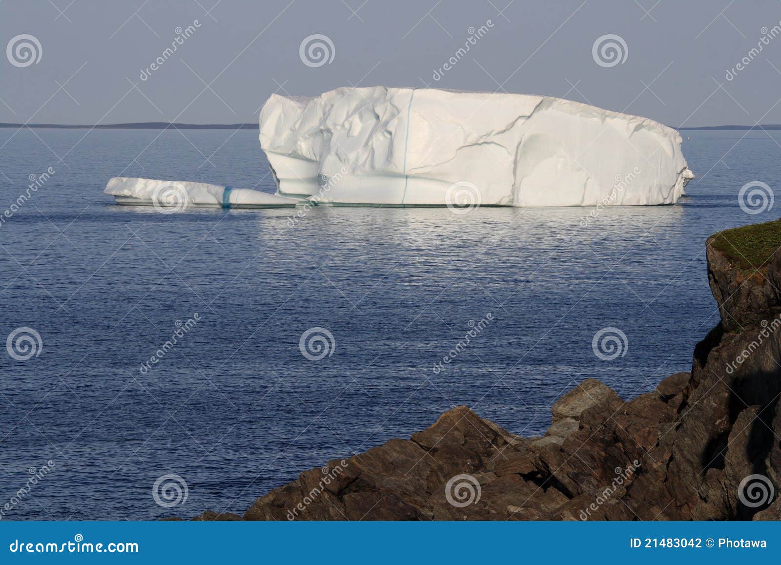 Iceberg during Early Morning in Goose Cove Stock Photo - Image of ...