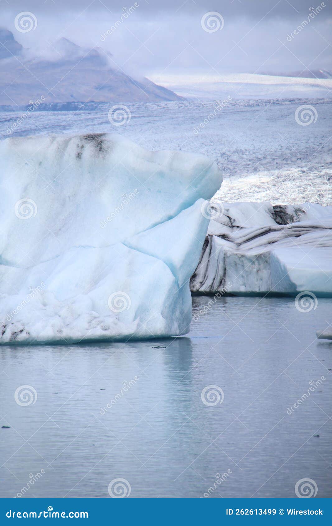 Iceberg on the Edge of the Ocean. Stock Image - Image of landscape ...
