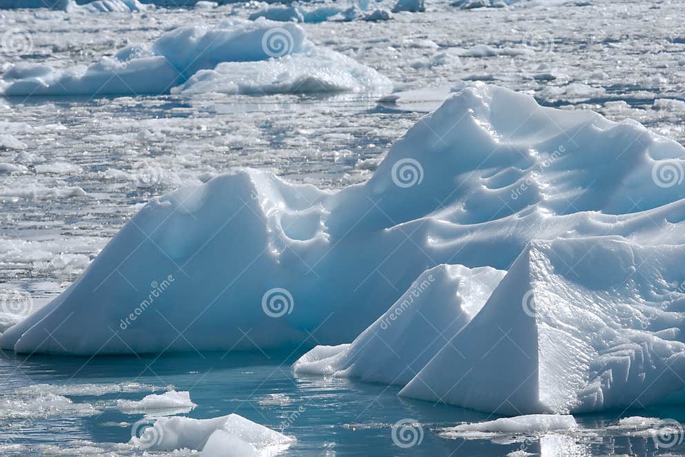 Iceberg field stock image. Image of change, cold, antarctica - 12567417