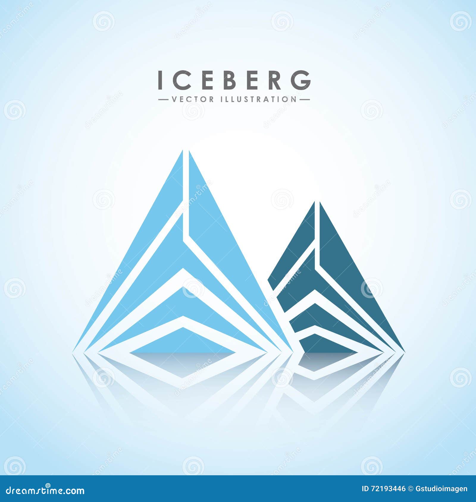 Iceberg glacier design stock illustration. Illustration of antarctic ...