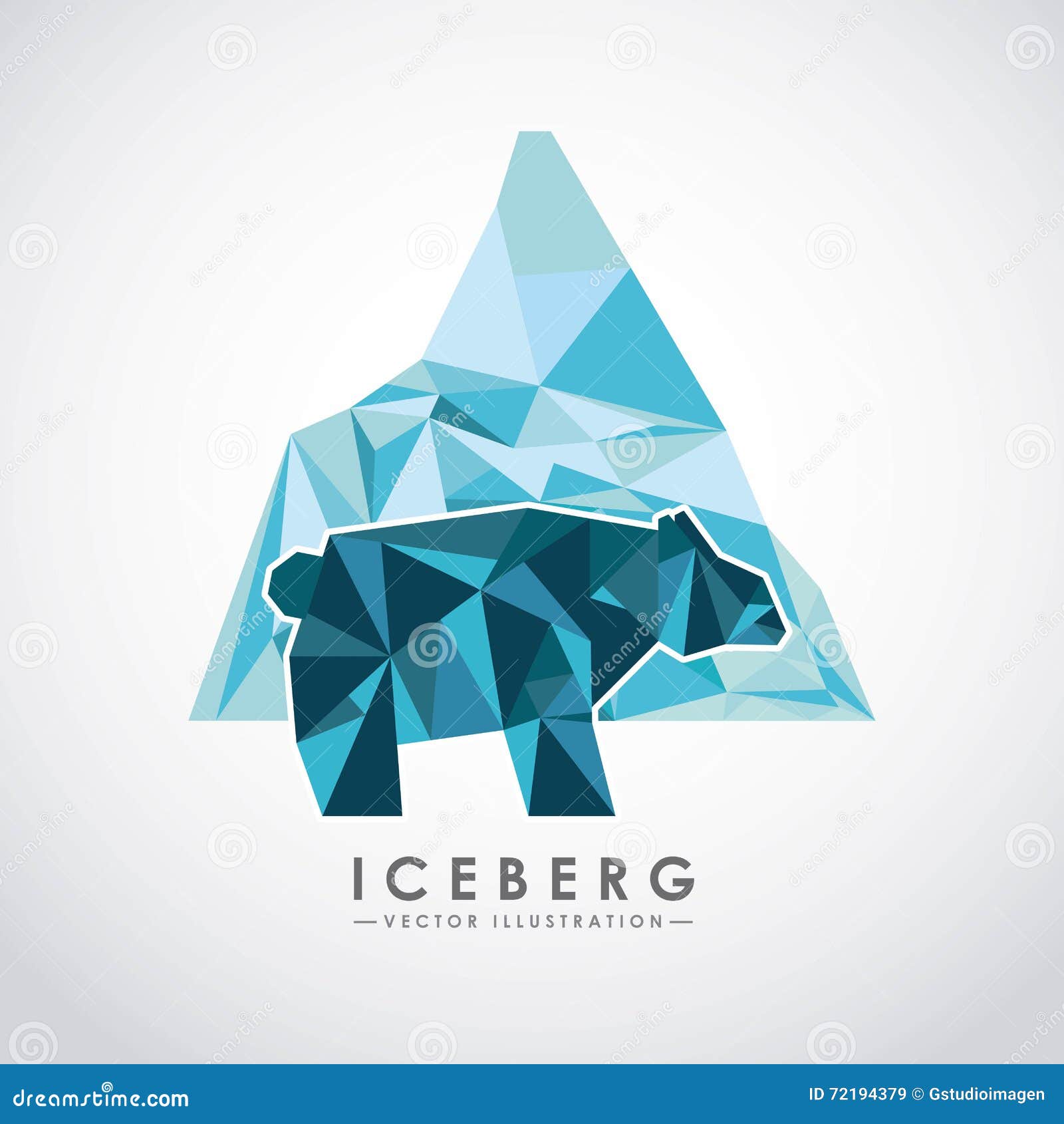 Iceberg glacier design stock illustration. Illustration of berg - 72194379