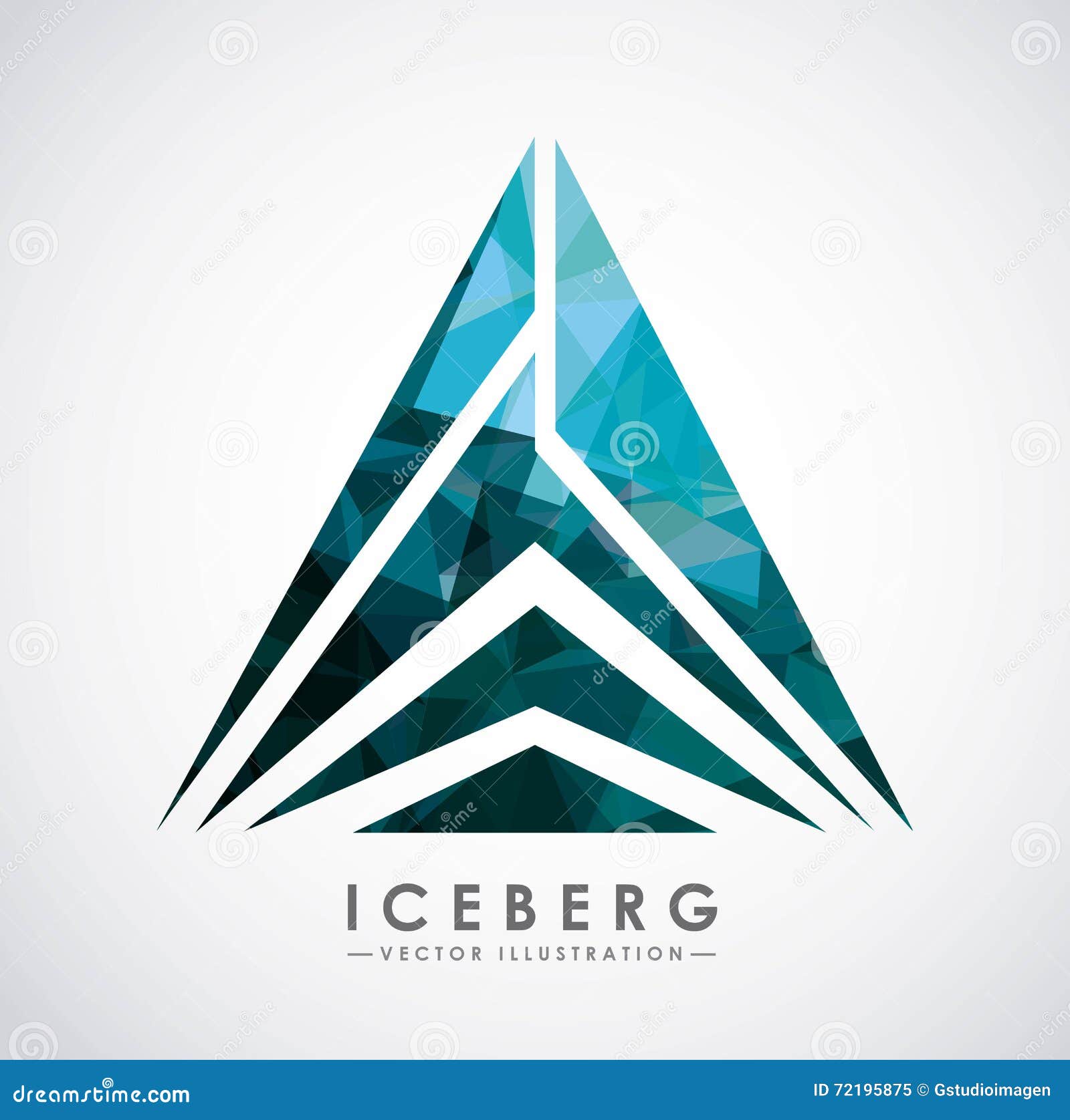 Iceberg glacier design stock illustration. Illustration of freeze ...