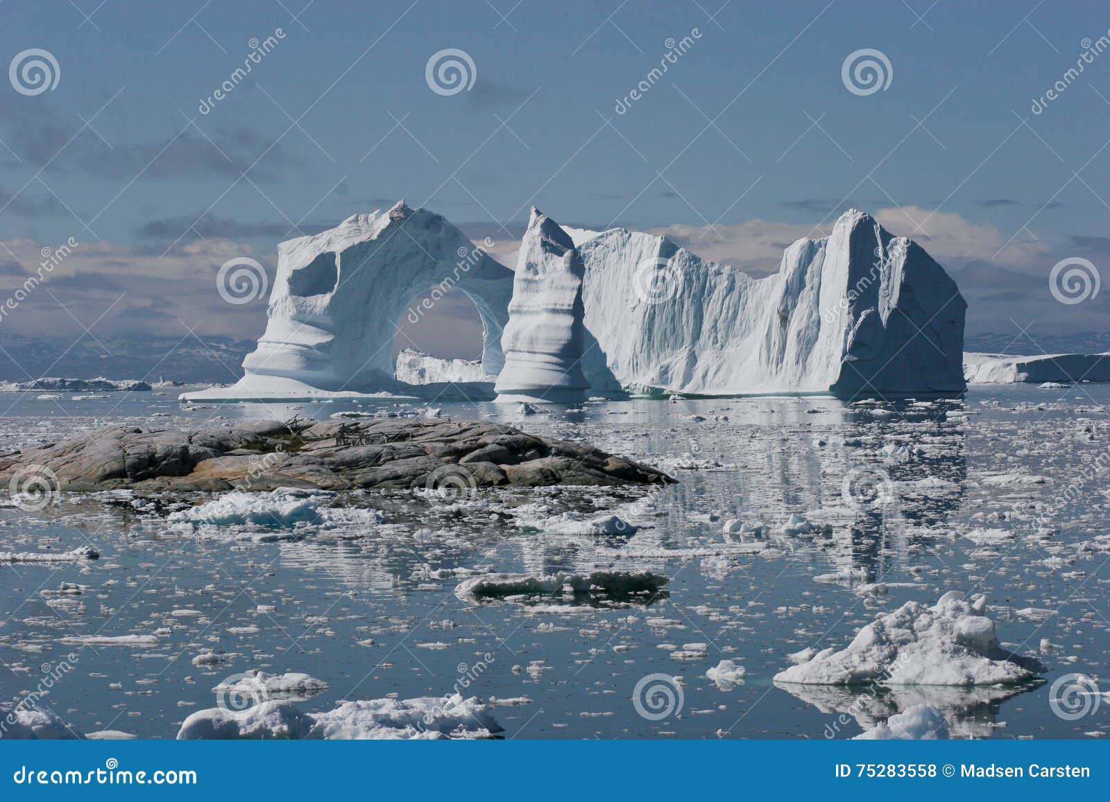 Iceberg in Greenland stock photo. Image of face, iceberg - 75283558