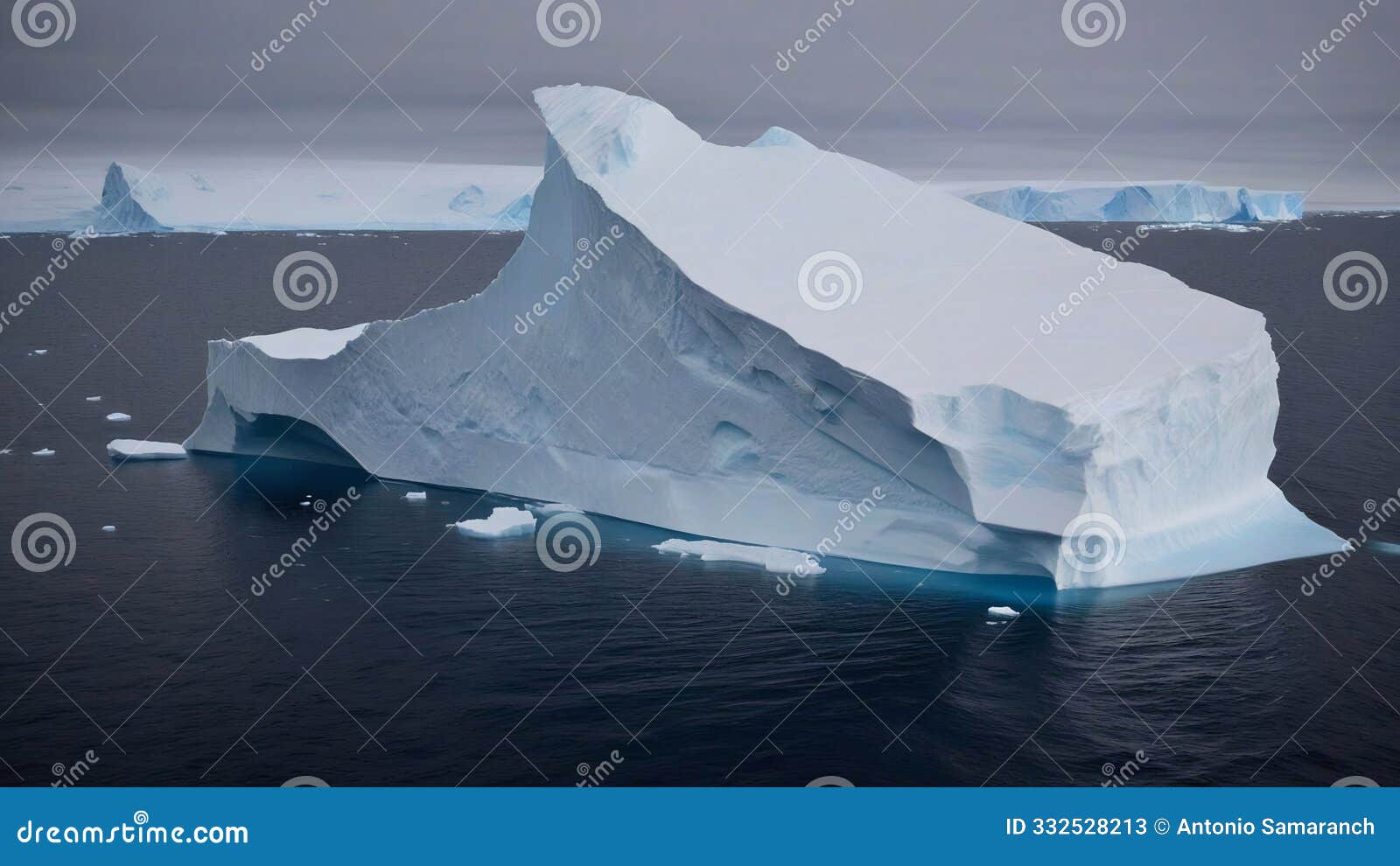 An Iceberg that Has the Word Ice on it Stock Illustration ...