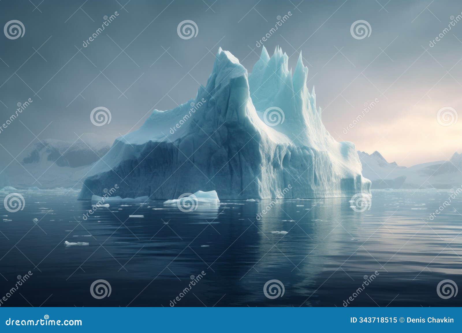 Iceberg is Hidden Danger and Global Warming Concept Stock Image - Image ...