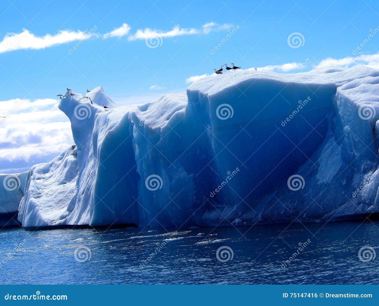 Iceberg Iceland stock photo. Image of lagoon, blue, freeze - 75147416