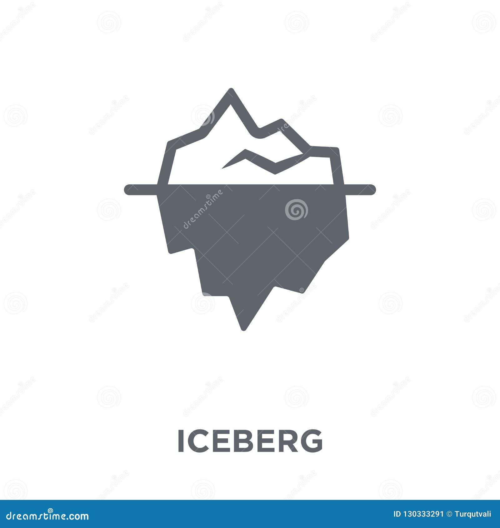 Iceberg Icon from Collection. Stock Vector - Illustration of antarctica ...