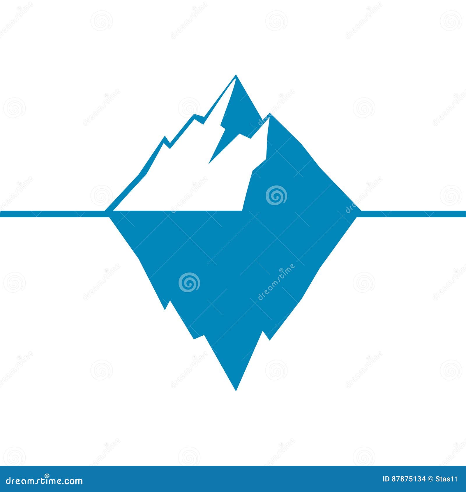 Iceberg Icon Vector Isolated On White Background, Iceberg Sign , Snowy ...