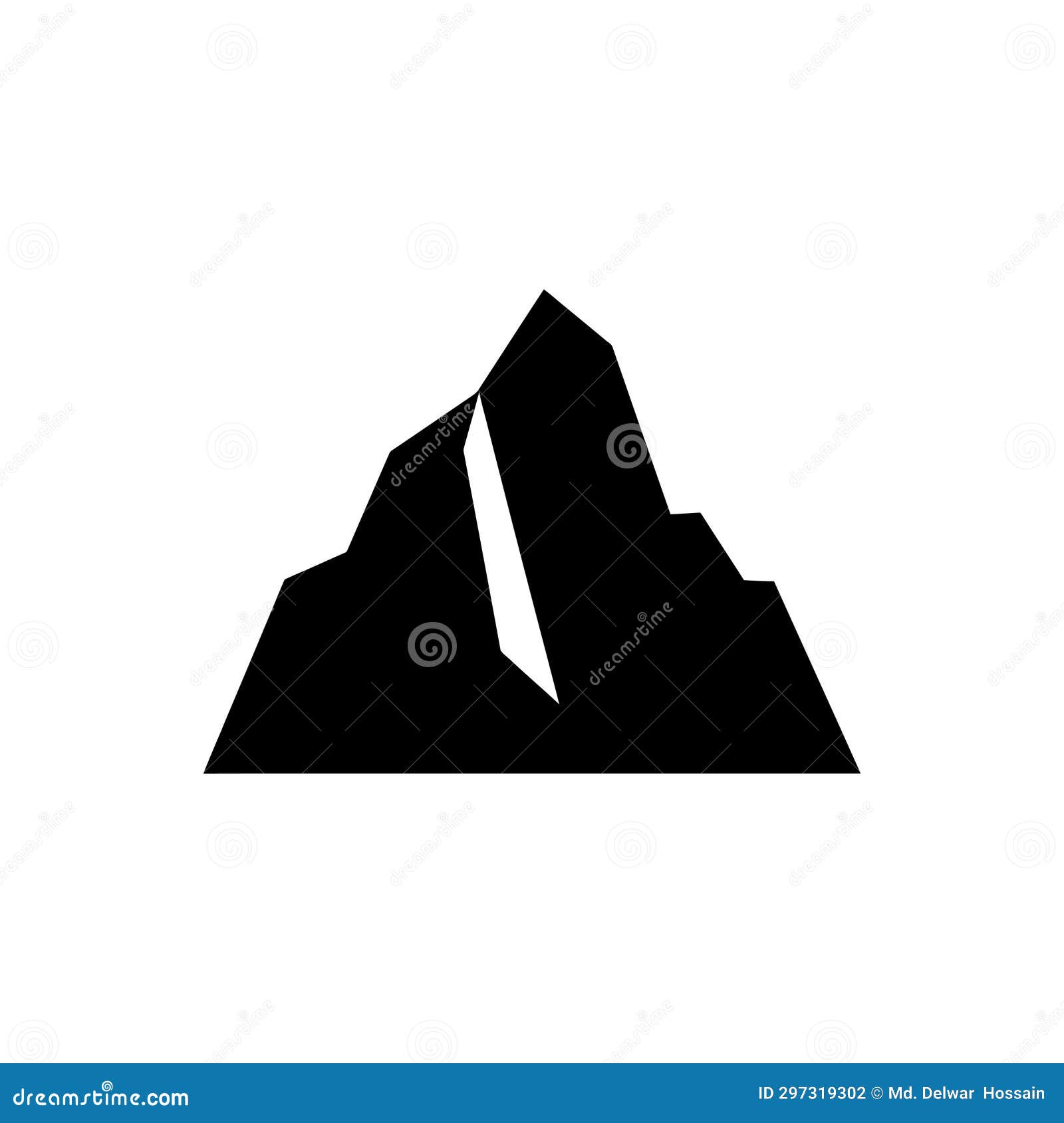 Iceberg Icon - Simple Vector Illustration Stock Vector - Illustration ...