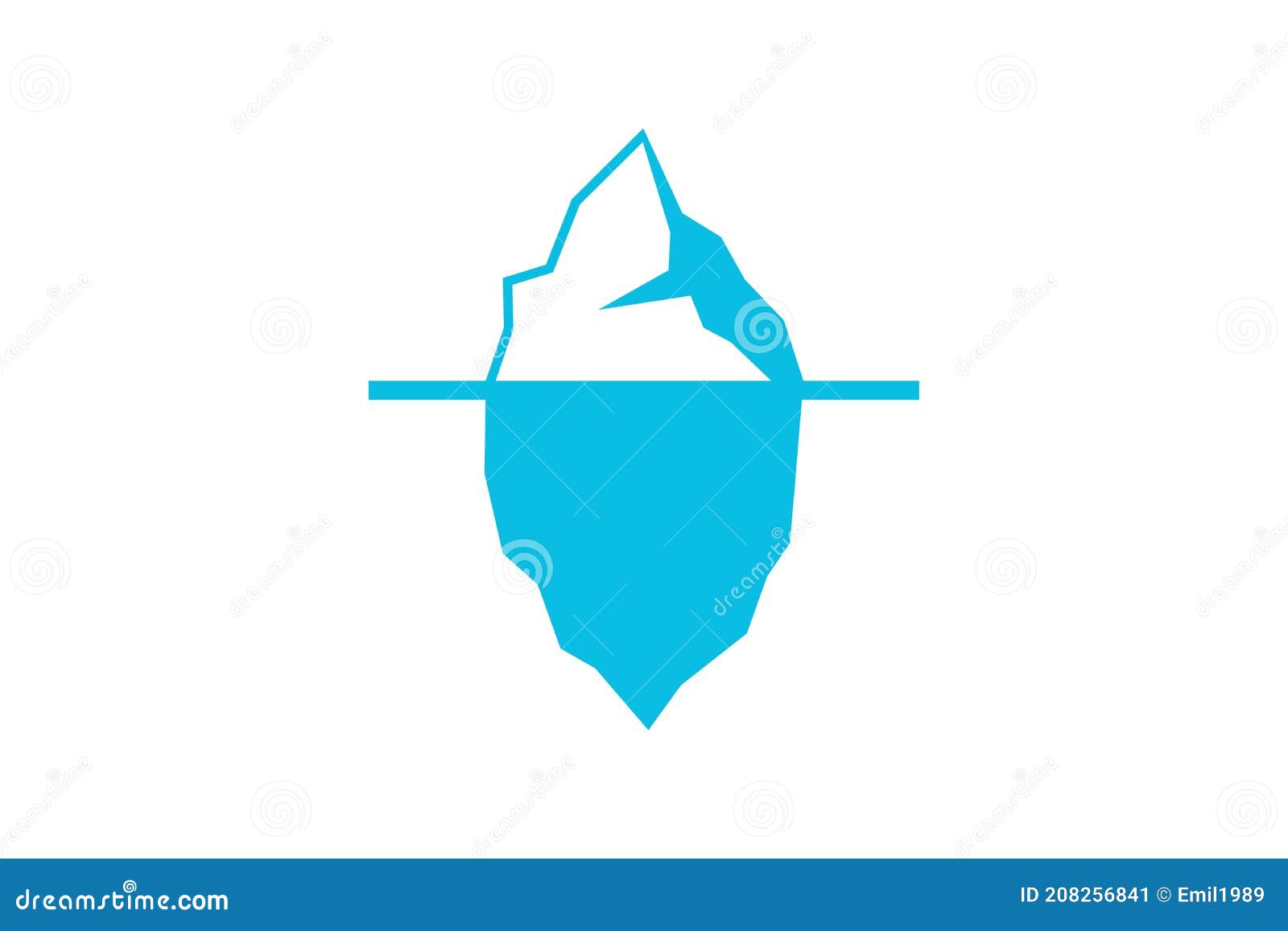 Iceberg Icon Symbol Simple Design Stock Vector - Illustration of arctic ...