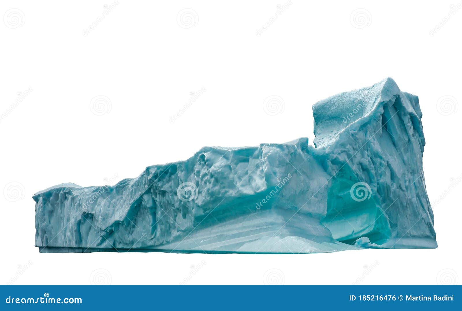 Iceberg Isolated on White Background Stock Photo - Image of iceberg ...