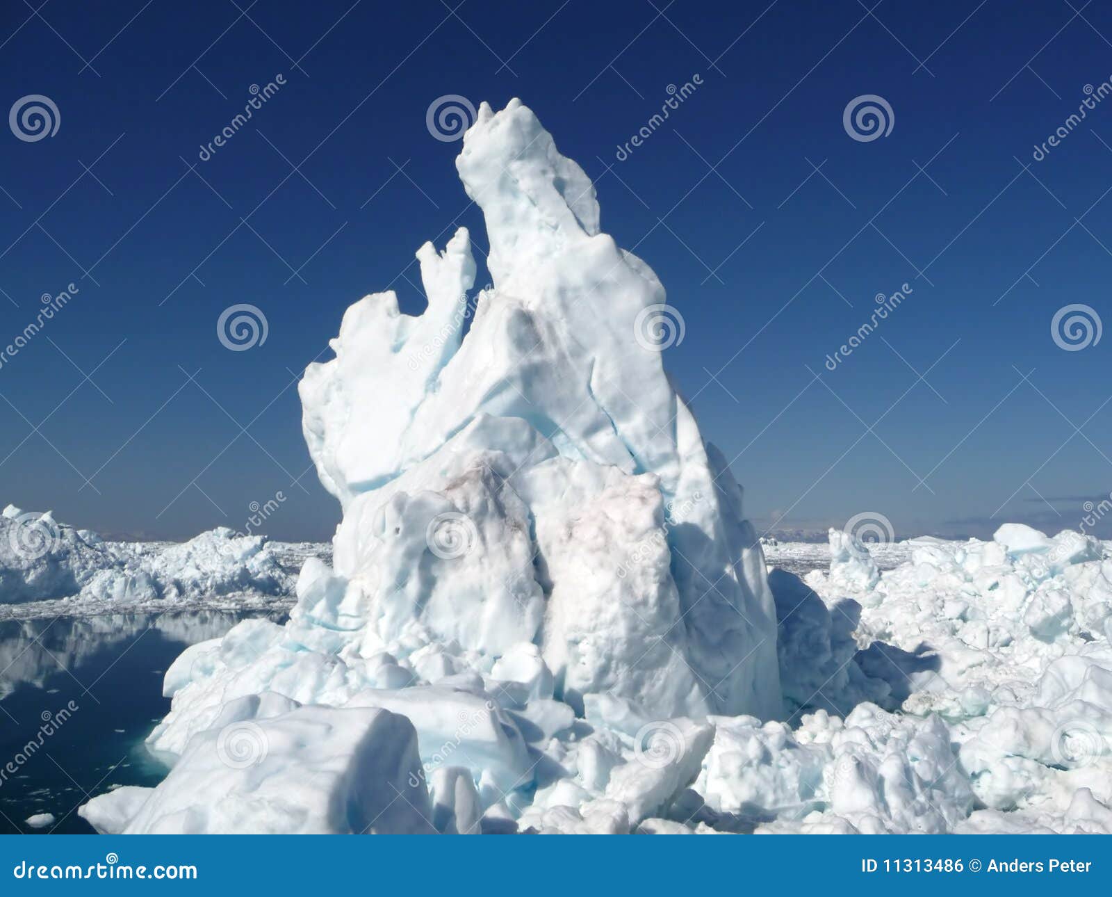 Iceberg landscape stock photo. Image of reflection, ilulissat - 11313486