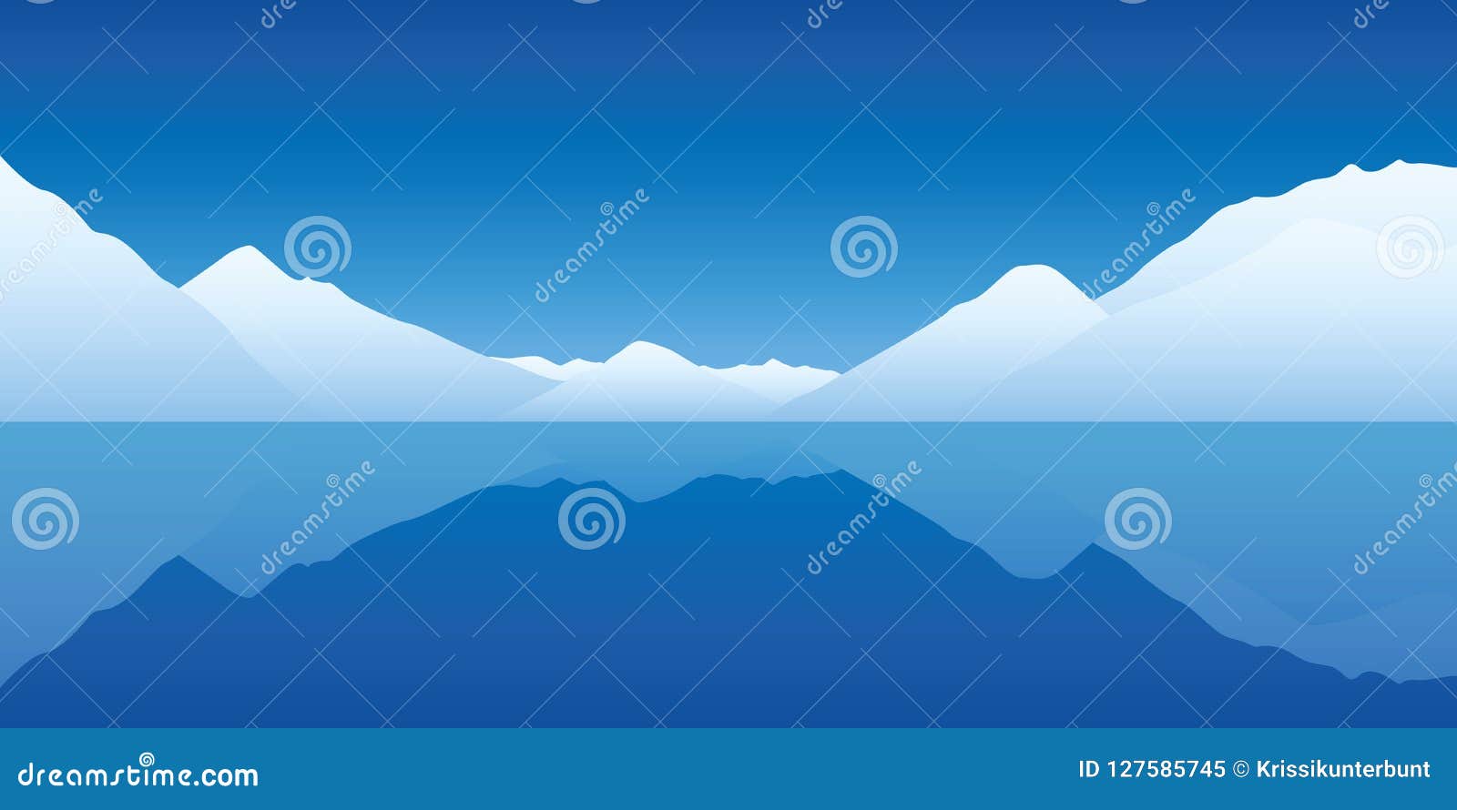 Iceberg Landscape Cold Blue Ocean Stock Vector - Illustration of global ...