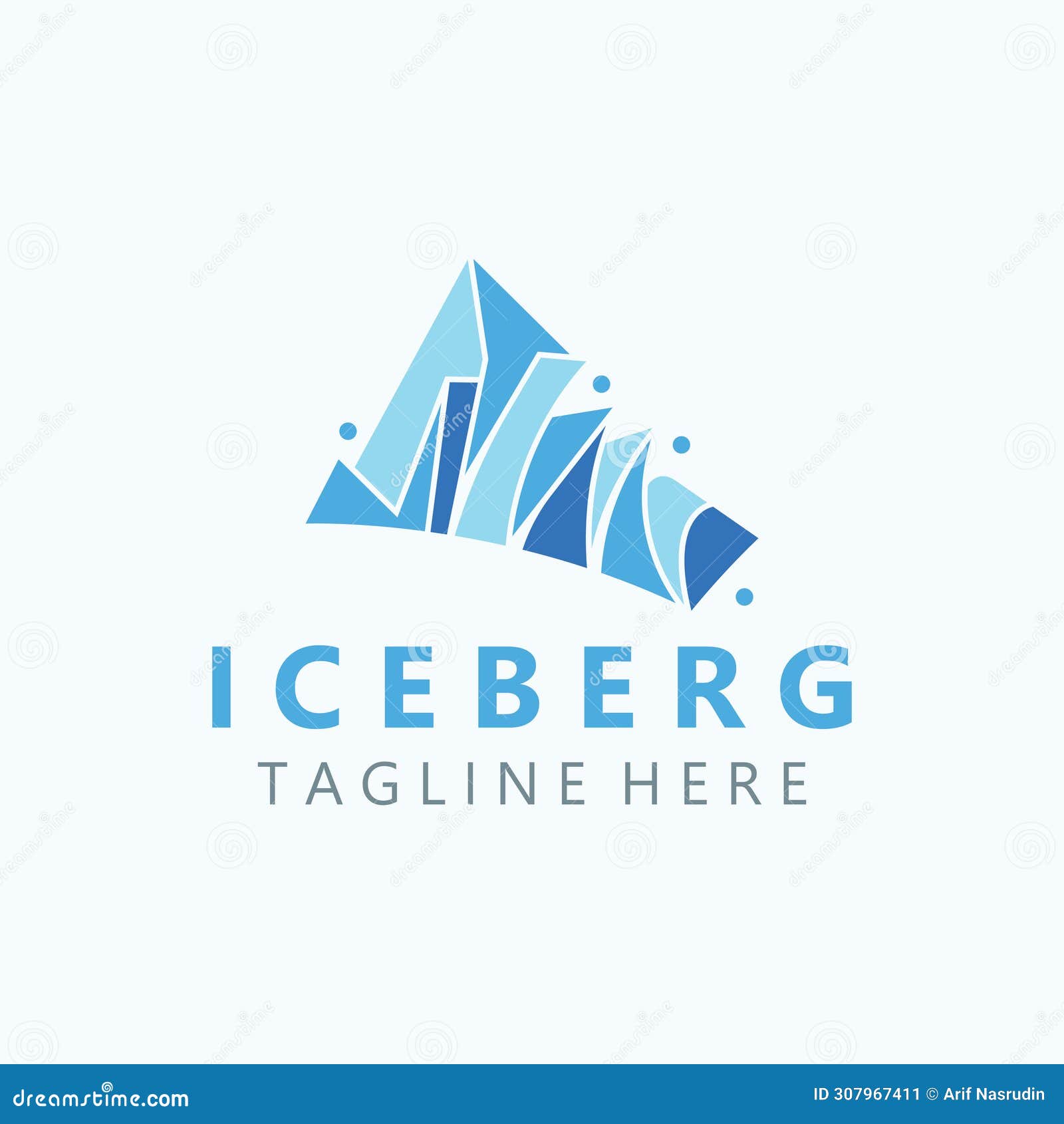 Iceberg Logo Design,simple Ice Mountain Landscape Template Vector Stock ...