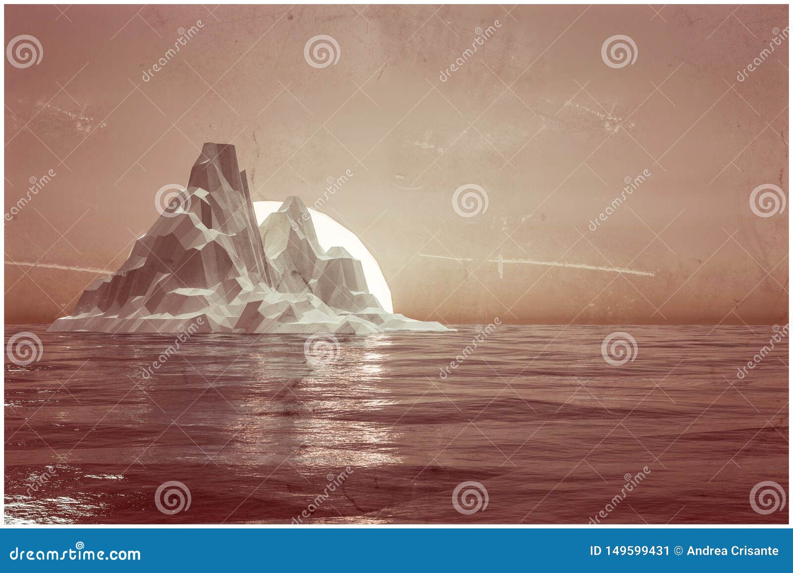 Iceberg low poly stock illustration. Illustration of creative - 149599431