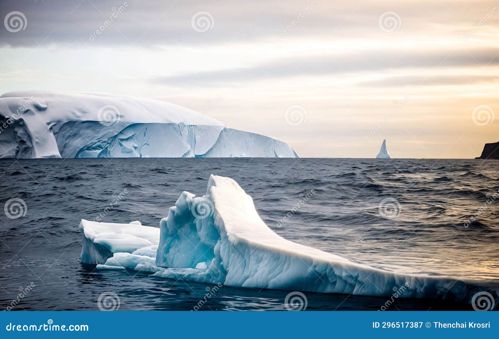 Iceberg a Majestic World Above and Below Stock Illustration ...