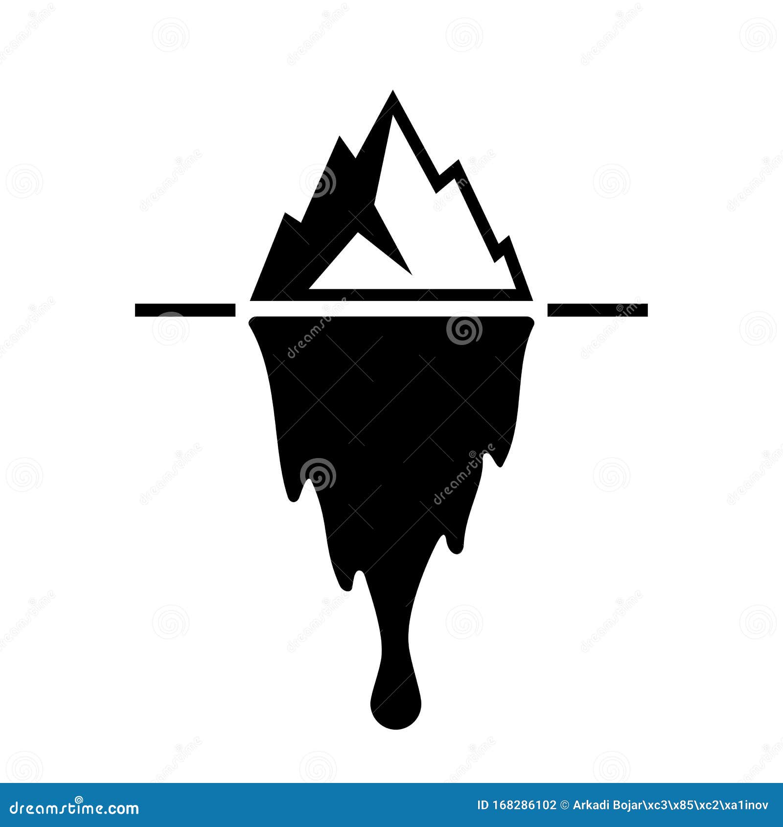 Iceberg Melting Vector Icon Stock Vector - Illustration of icon ... Iceberg Melting Vector Icon Stock Vector - Illustration of icon ...