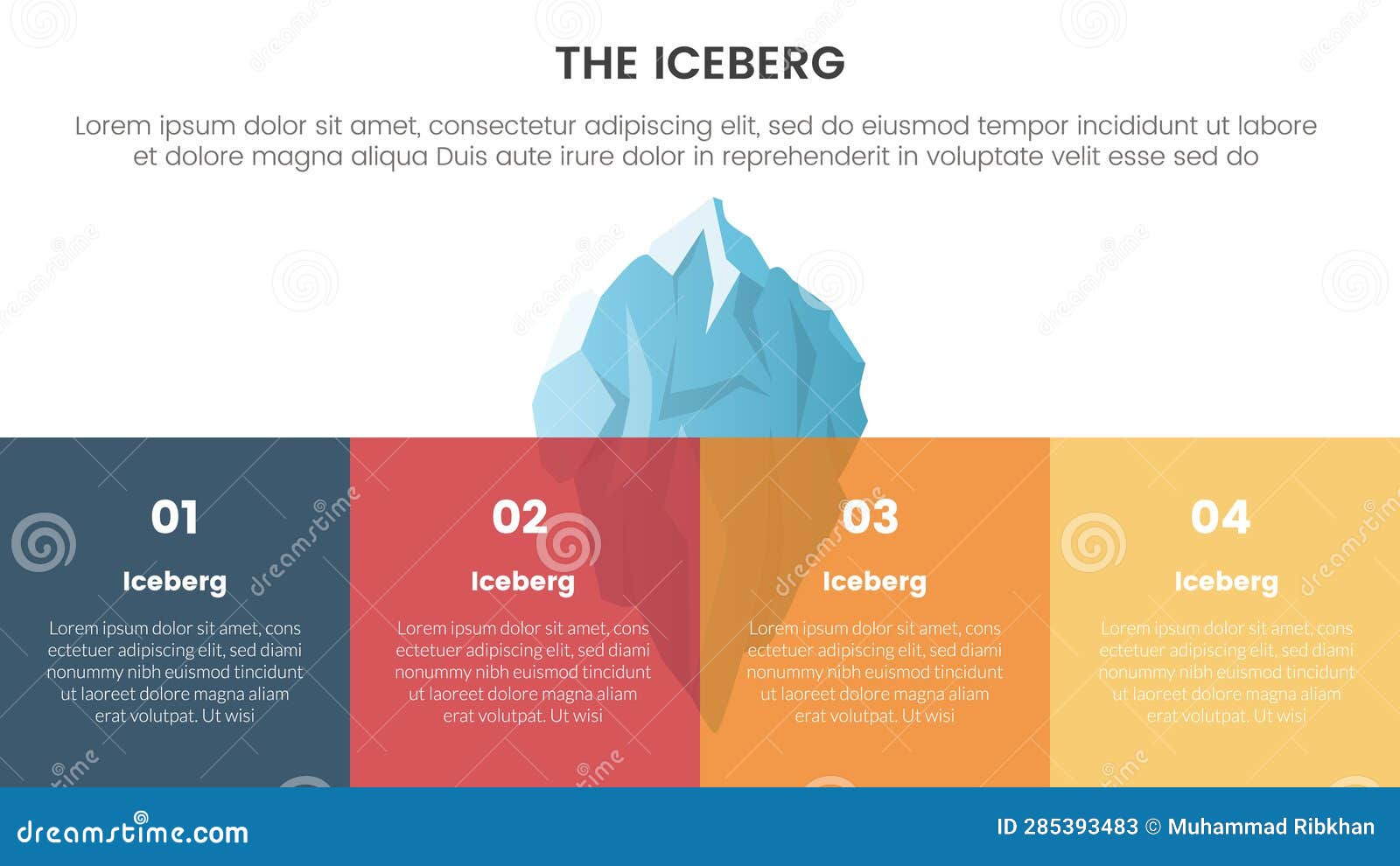 Iceberg Metaphor For Hidden Facts Model Thinking Infographic With 3 ...