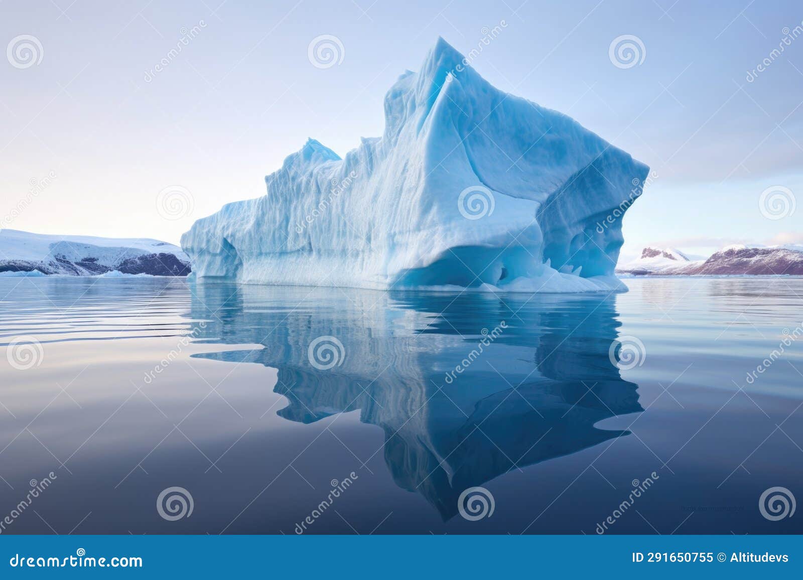 Iceberg Metaphor Showing Visible Surface and Hidden Depth Stock Image ...