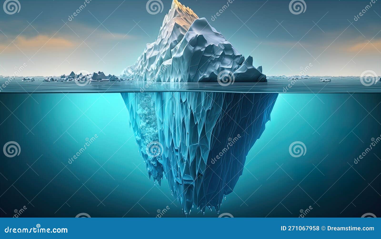 The Iceberg Model Of Meaning Hidden Iceberg Infograpic Template Banner ...