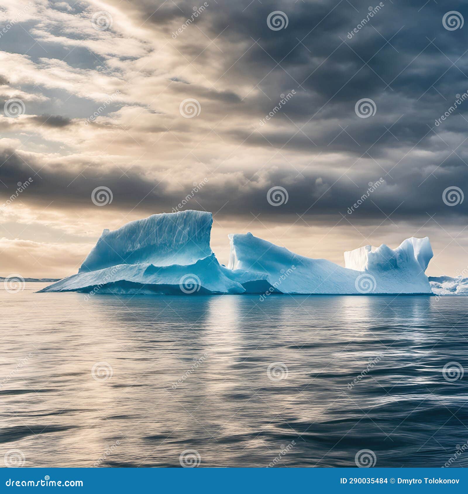 Iceberg in the Open Ocean, Abstract Natural Backgrounds Stock ...