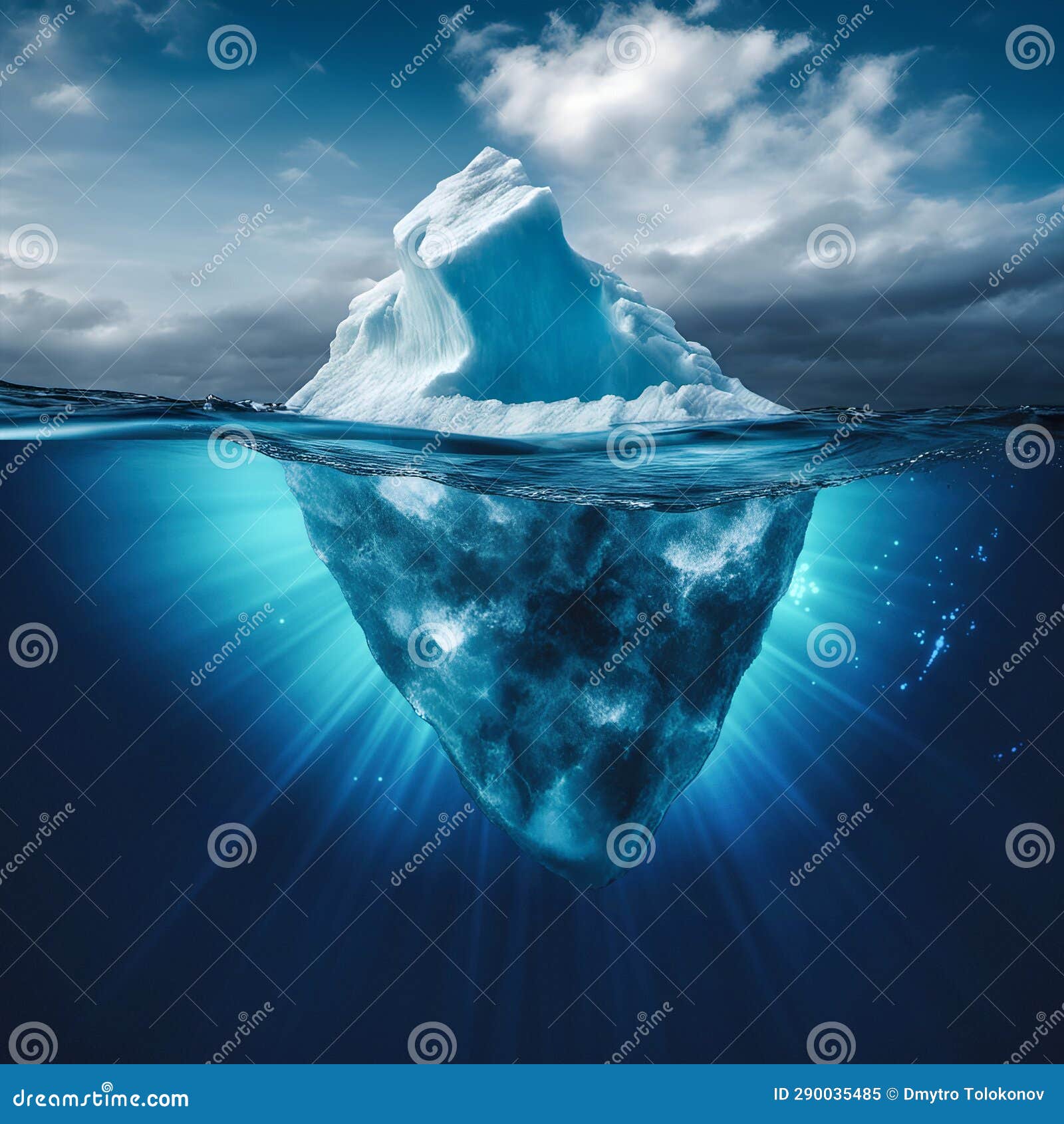Iceberg in the Open Ocean, Abstract Natural Backgrounds Stock ...