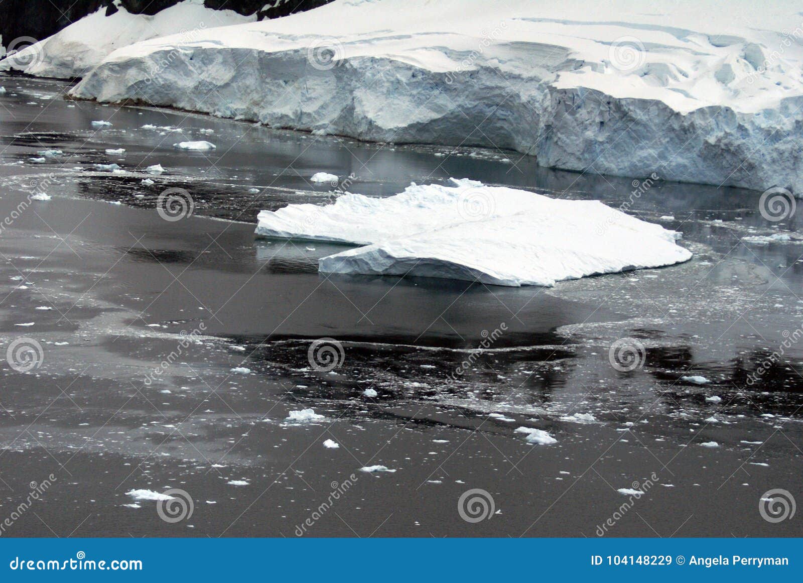 Iceberg Que Flutuam Na Base De Uma Geleira Imagem de Stock - Imagem de ...