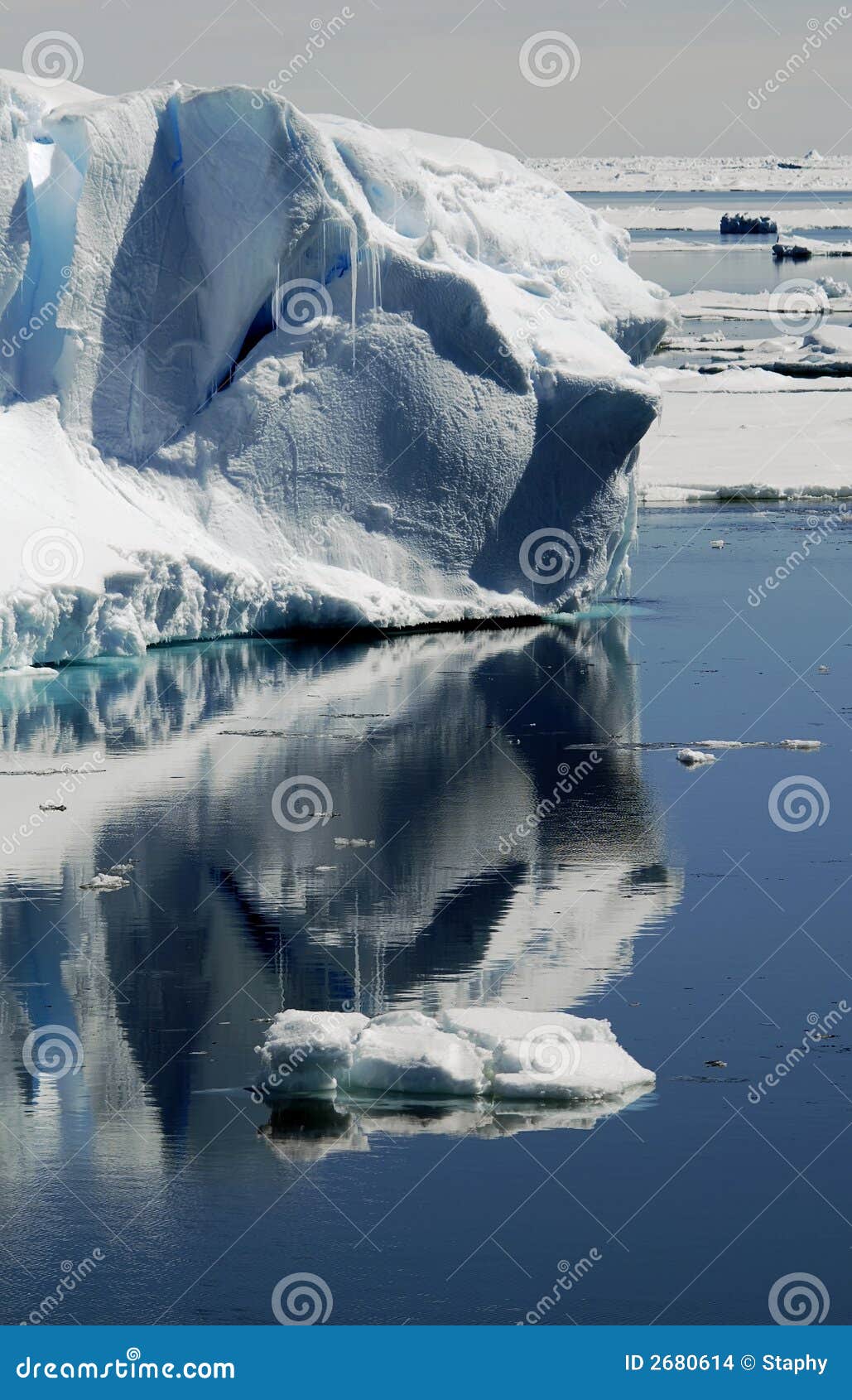 Iceberg reflections stock photo. Image of horizon, outdoor - 2680614