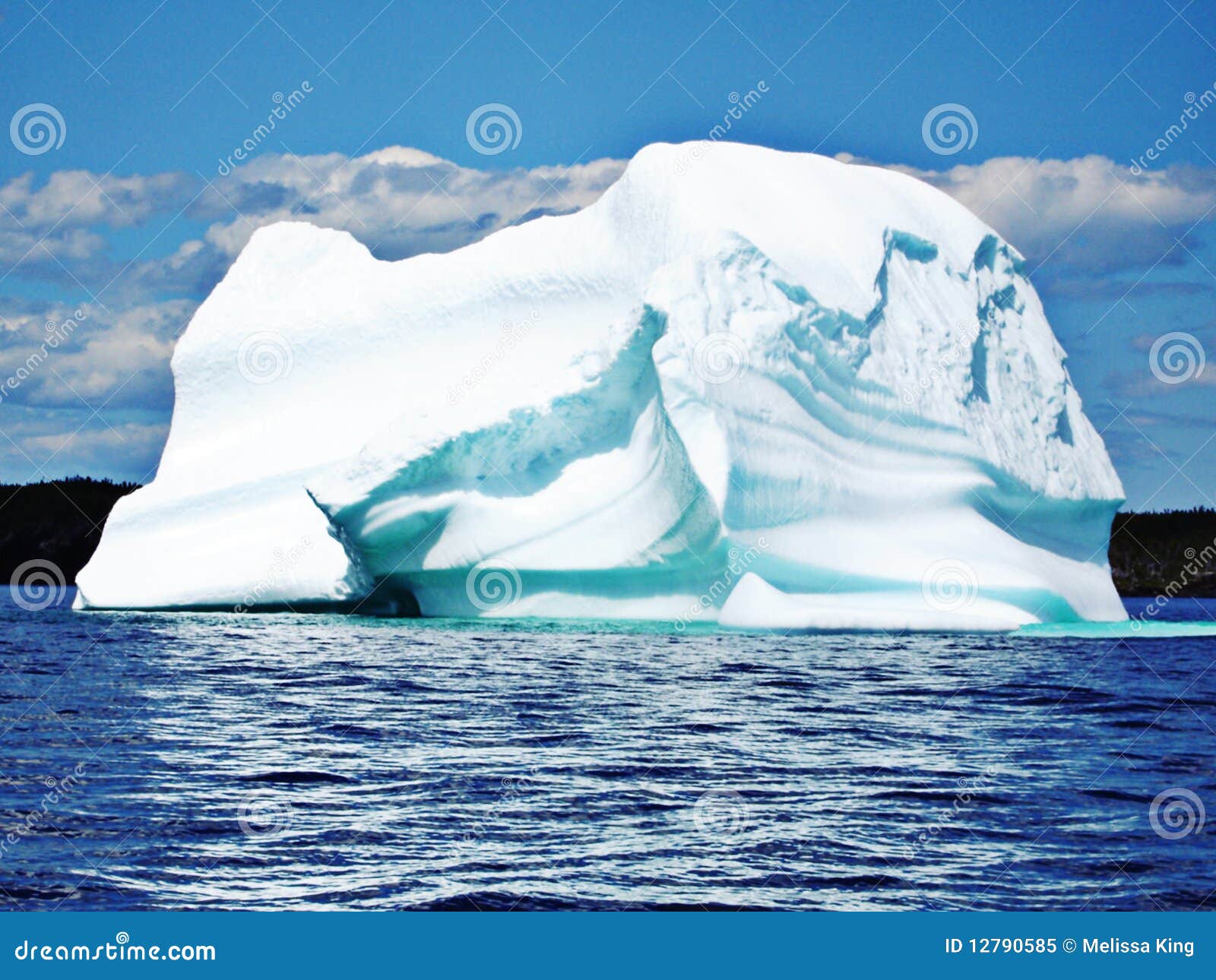 Iceberg in sea stock image. Image of formations, single - 12790585