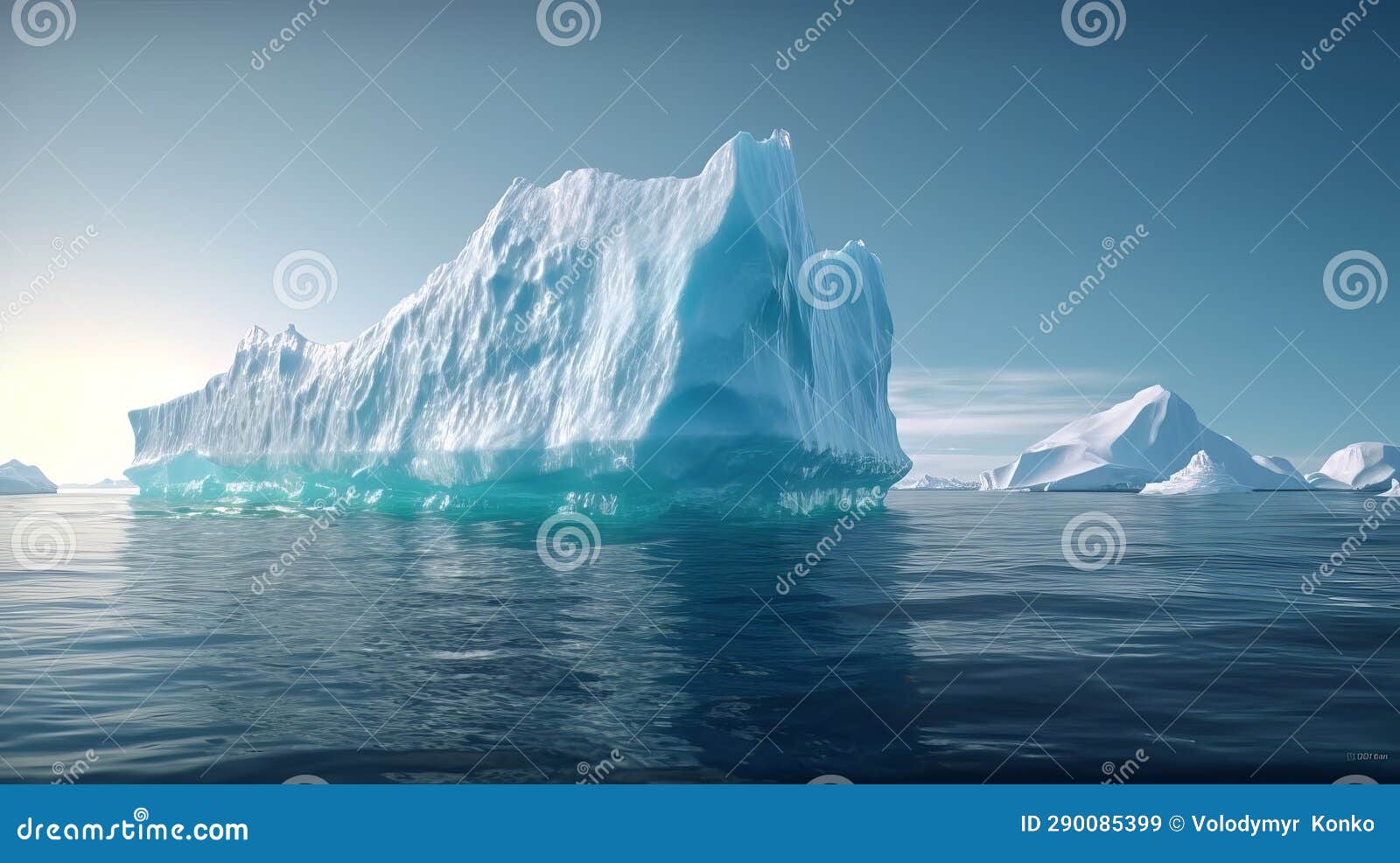 Iceberg Under the Sea Ultra Realistic. Generative Ai Stock Image ...