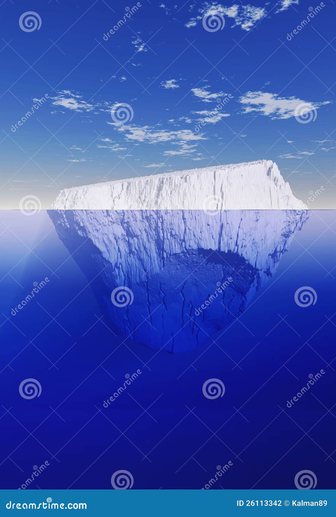 Iceberg Underwater View Taken Greenland.Iceberg With Underwater View ...