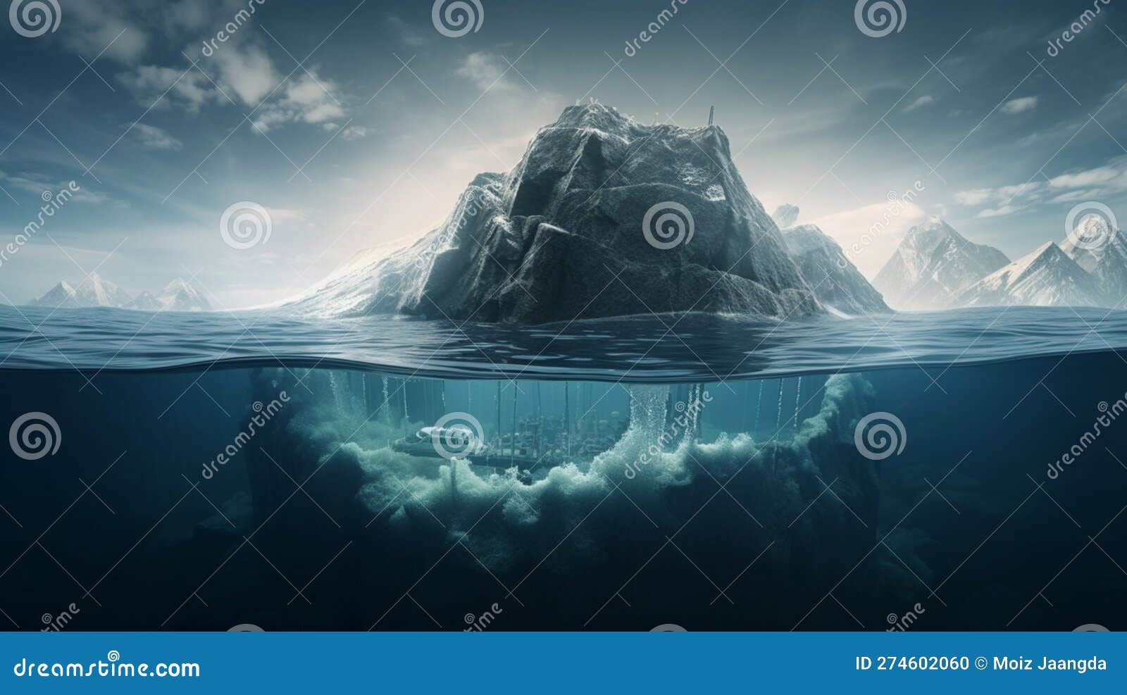 Iceberg Underwater Due To Ice Set Isolated. Antarctic Polar Iceberg ... Iceberg Underwater Due To Ice Set Isolated. Antarctic Polar Iceberg ...