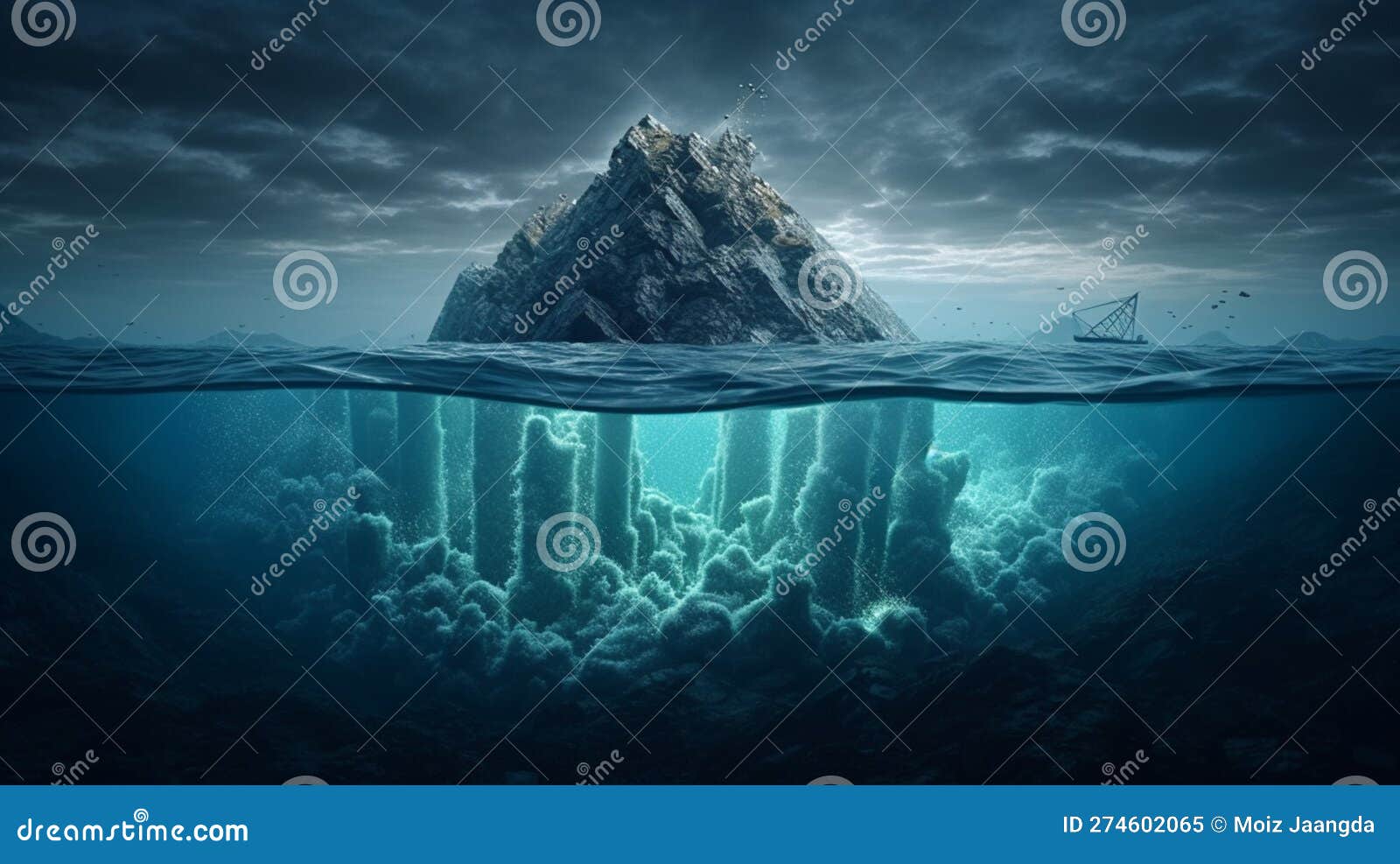Iceberg Underwater Due To Ice Set Isolated. Antarctic Polar Iceberg ... Iceberg Underwater Due To Ice Set Isolated. Antarctic Polar Iceberg ...