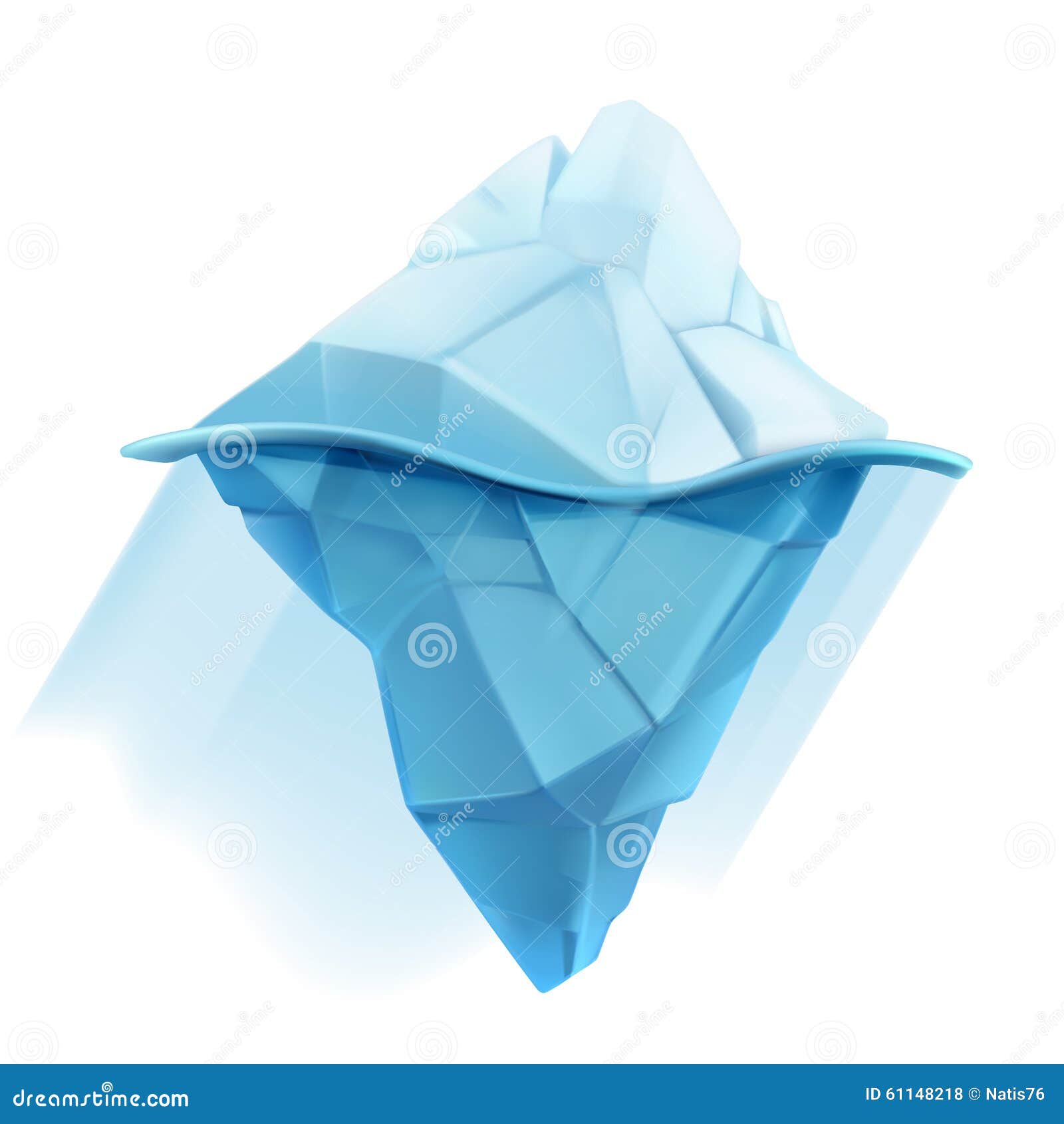 Iceberg vector icon stock vector. Illustration of glacier - 61148218