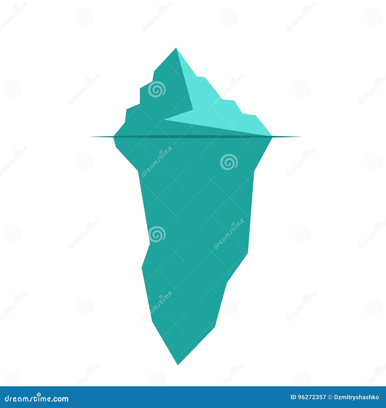Iceberg Vector Illustration Stock Vector - Illustration of freeze ...