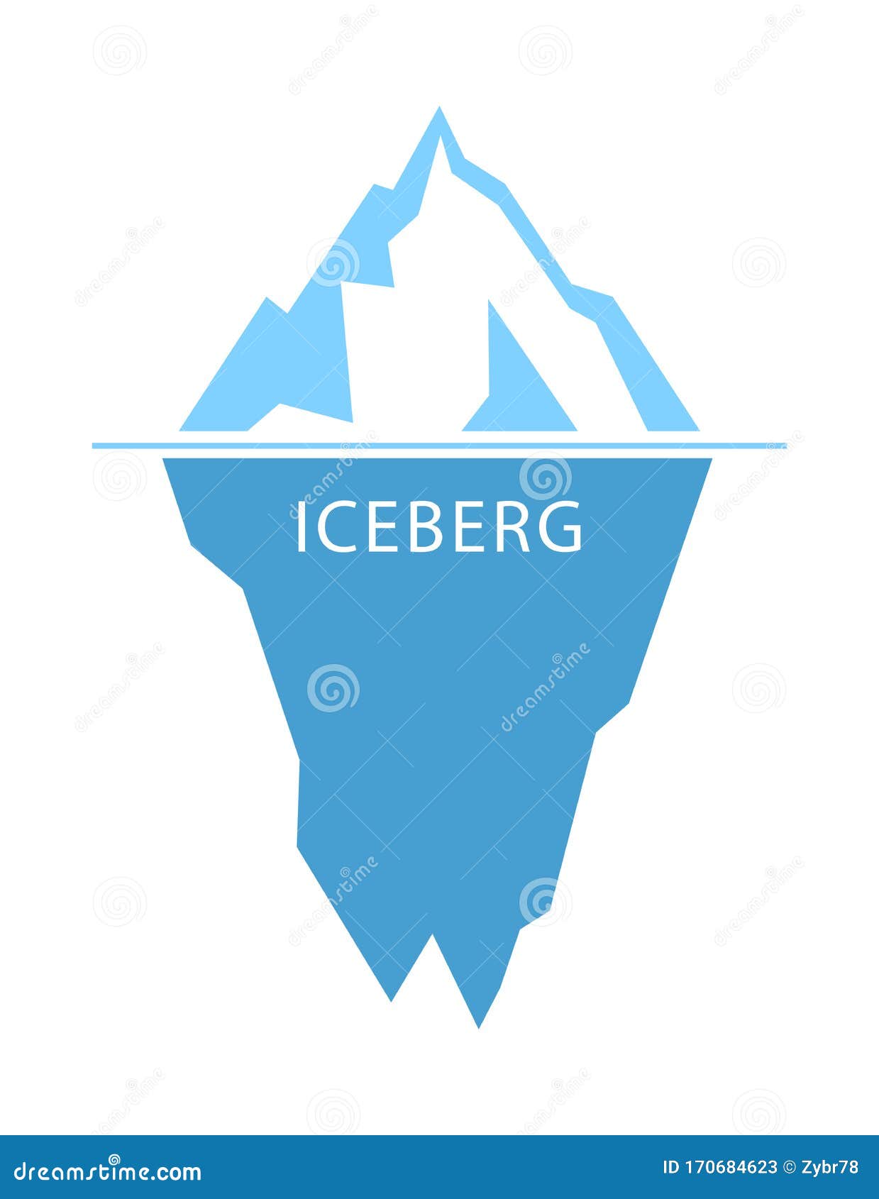 Iceberg vector logo stock vector. Illustration of concept - 170684623