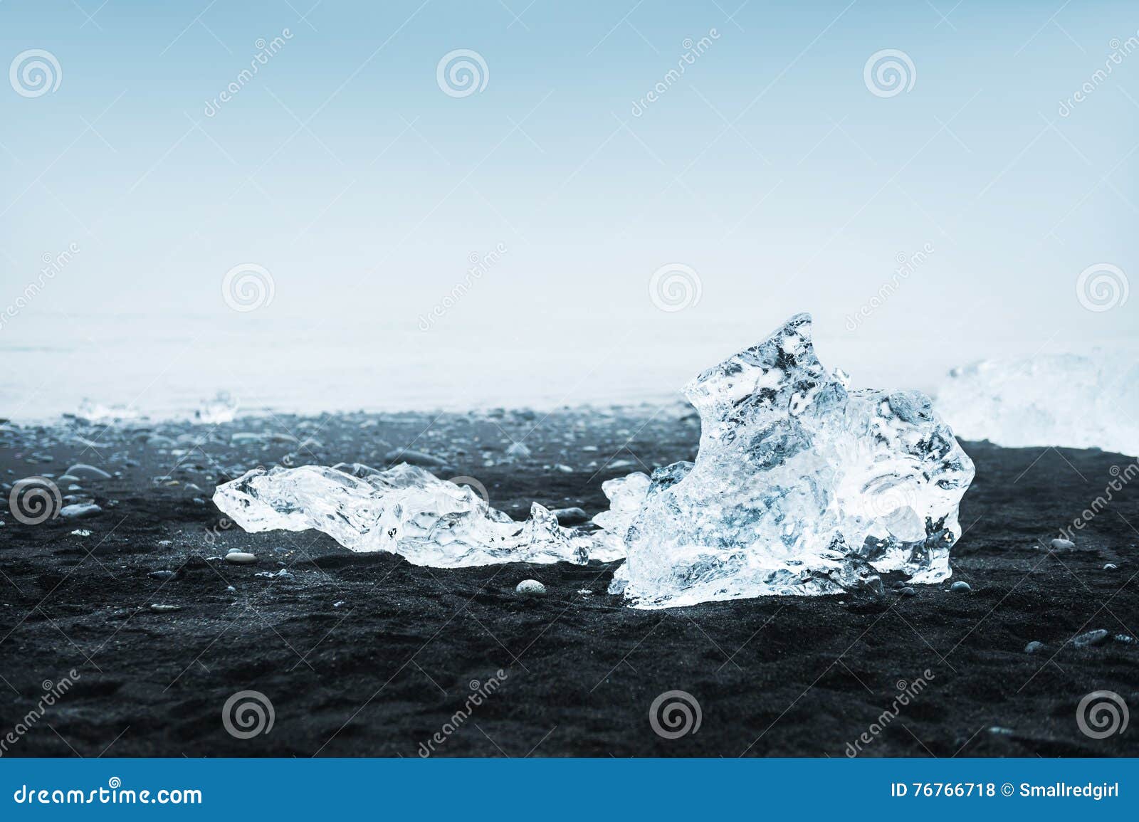 Icebergs on the Coast of the Atlantic Ocean. Iceland Stock Photo ...