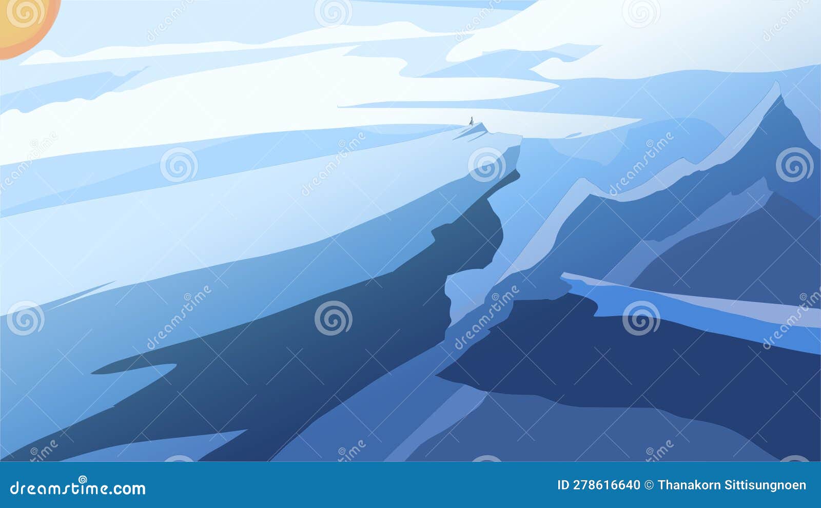 Sketch Of Icebergs. Cartoon Floating Iceberg Vector Set. Ocean Ice ...